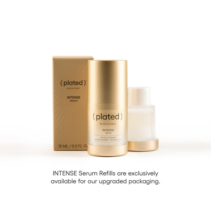 Buy INTENSE Serum Refill Today | Exosome Skin Care Products – ( plated ...